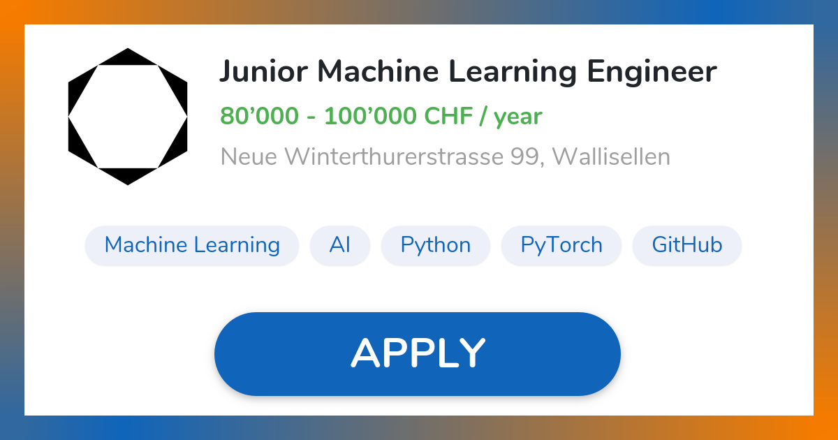 Junior Machine Learning Engineer Job in Wallisellen | Kaleidodoc